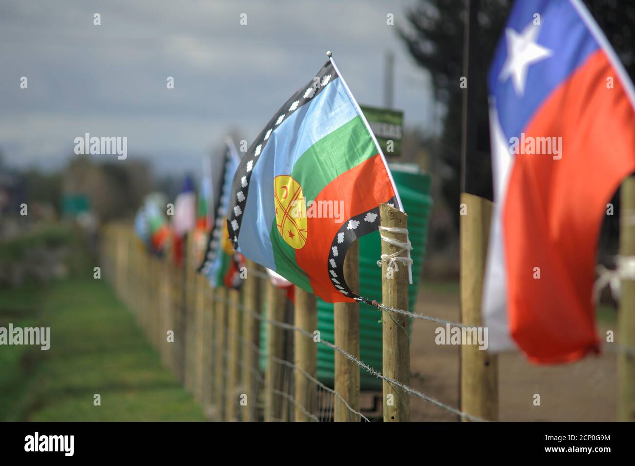 Mapuche flags hi-res stock photography and images - Alamy