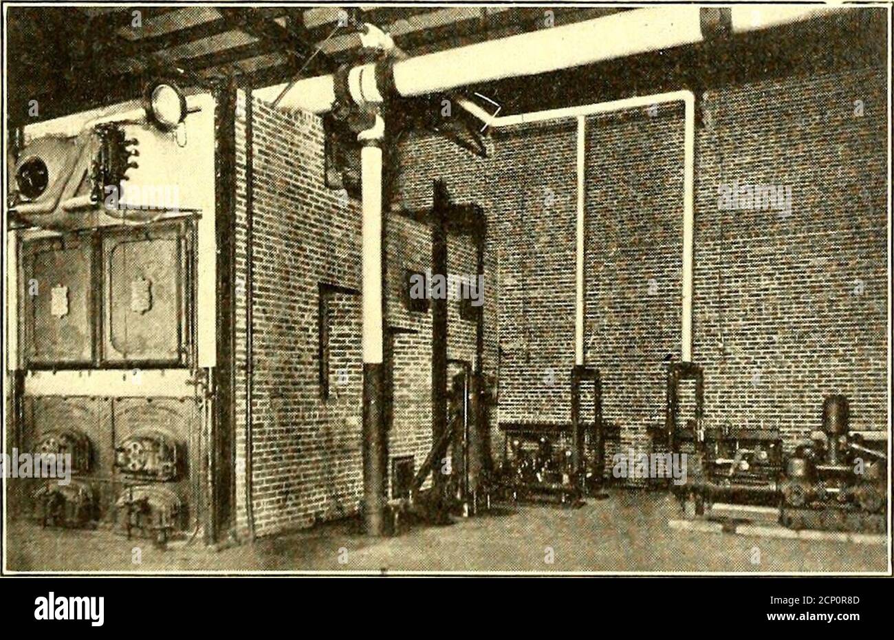 . The Street railway journal . FIG. 29.—ENGINE AND BOILER ROOM IN MAIN ...