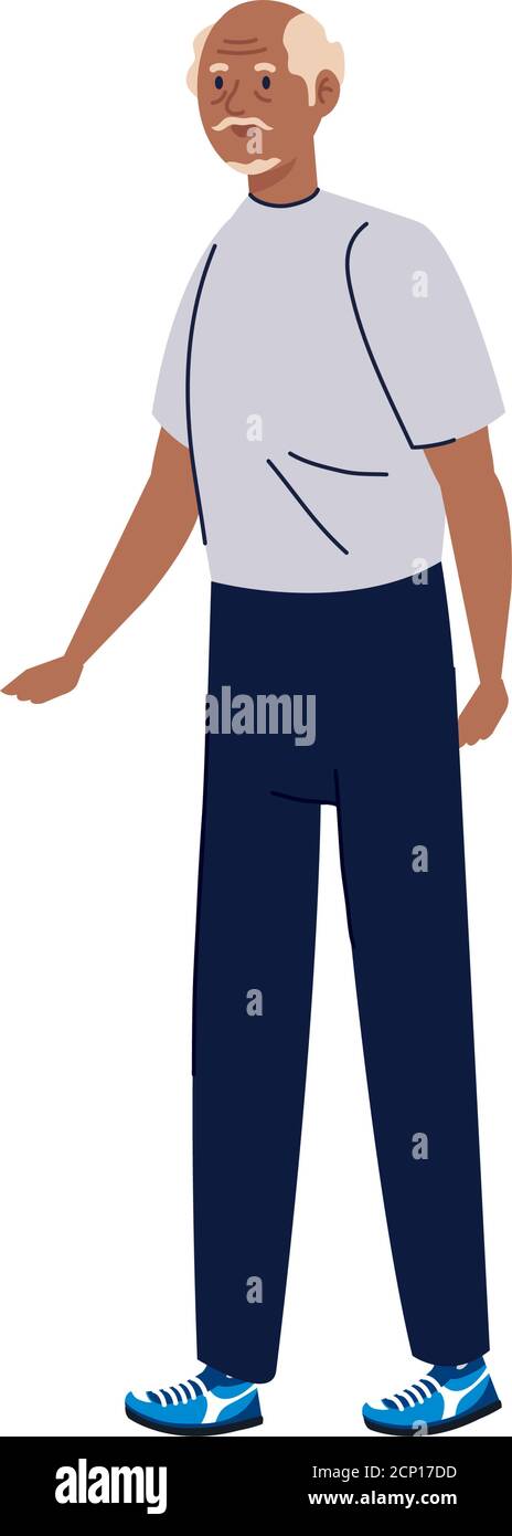 Senior man cartoon vector design Stock Vector Image & Art - Alamy