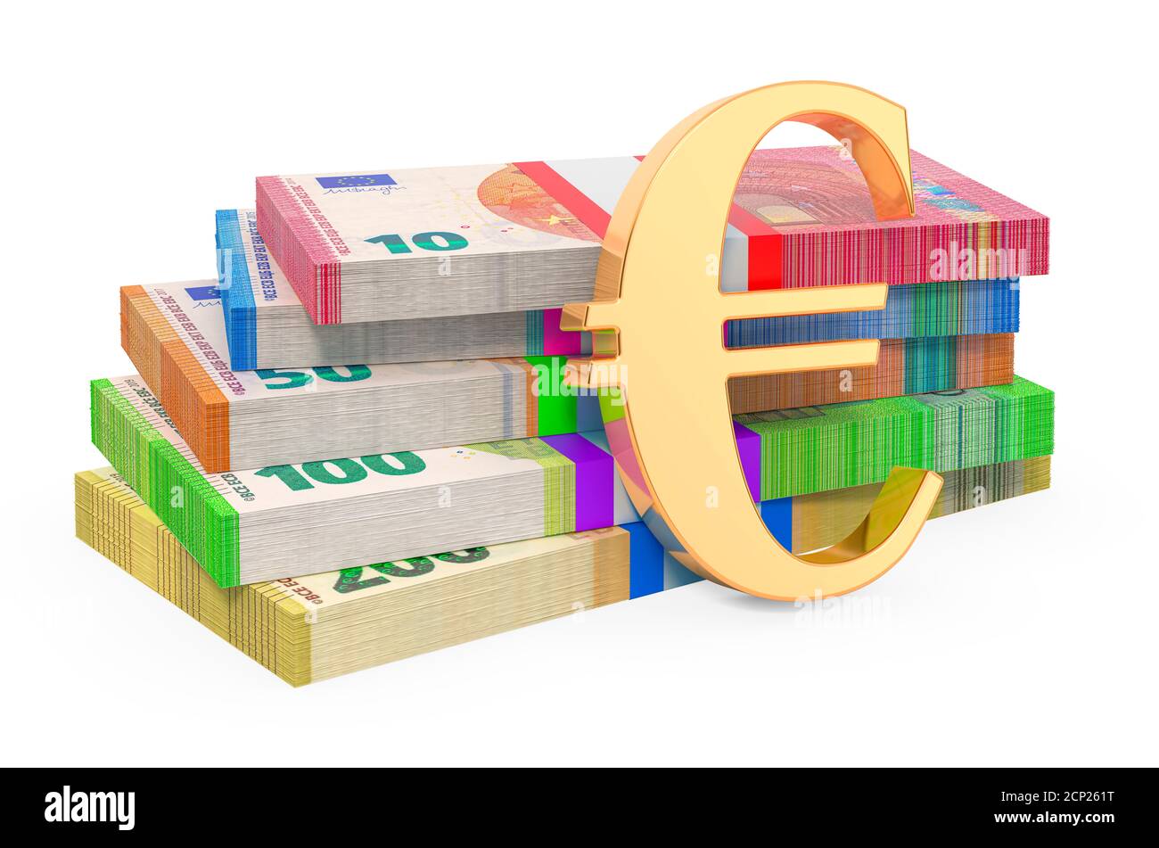 Eur euro banknotes background Cut Out Stock Images & Pictures - Alamy