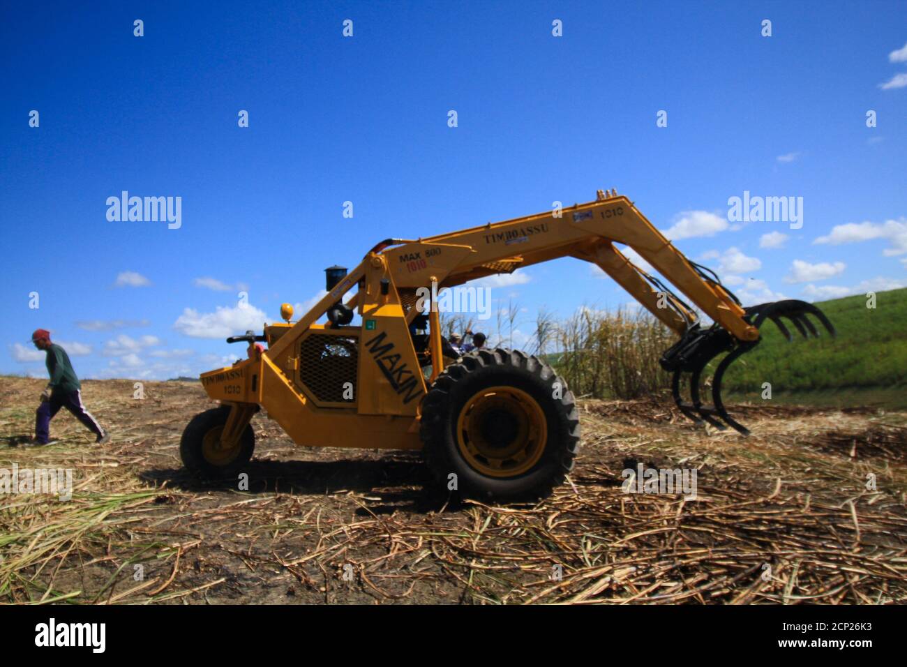 Recife, Brazil. 08th Sep, 2020. loader, collecting sugar cane, in a ...