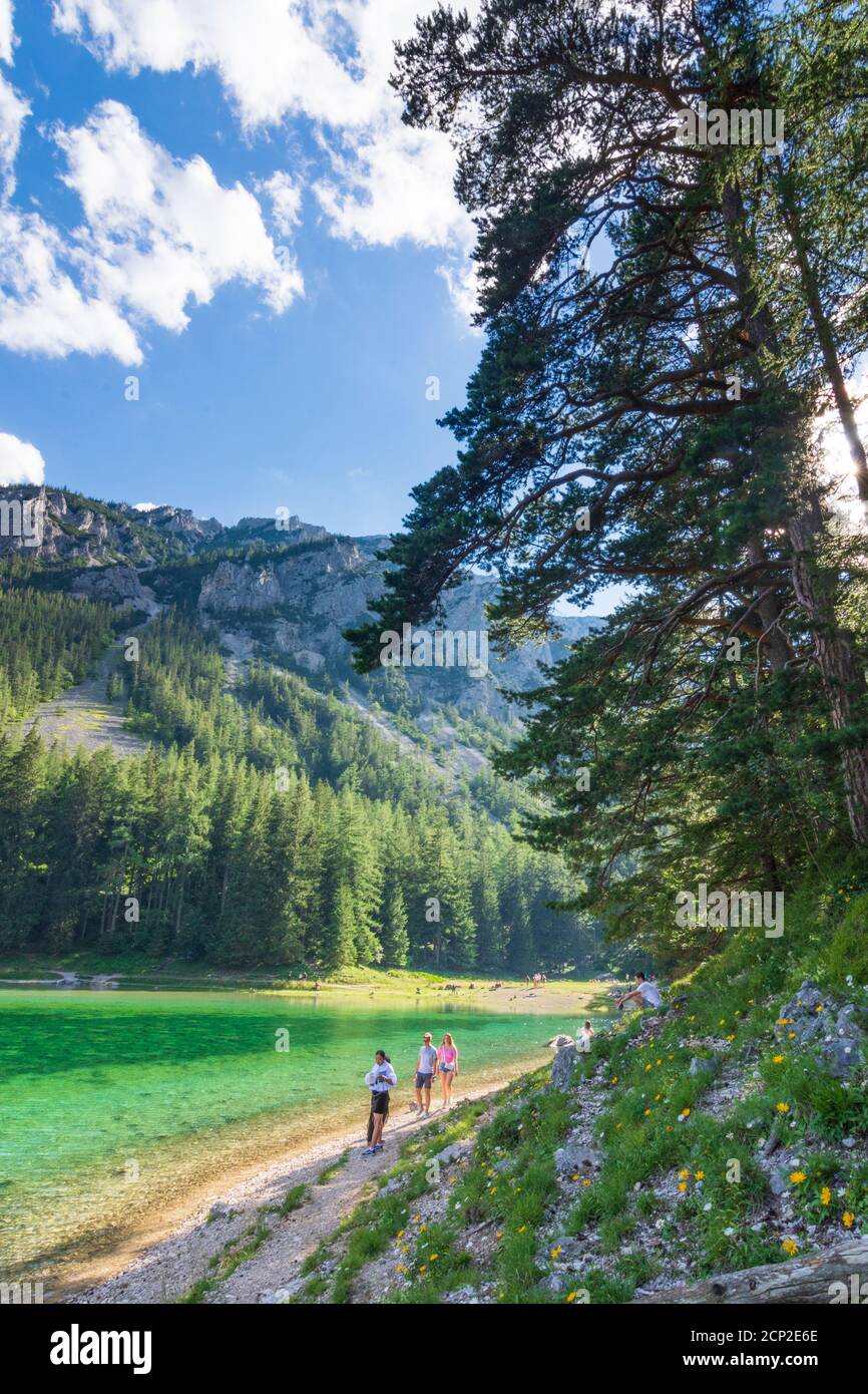 Hochschwab Mountains, Grüner See (Green Lake) in Hochsteiermark ...
