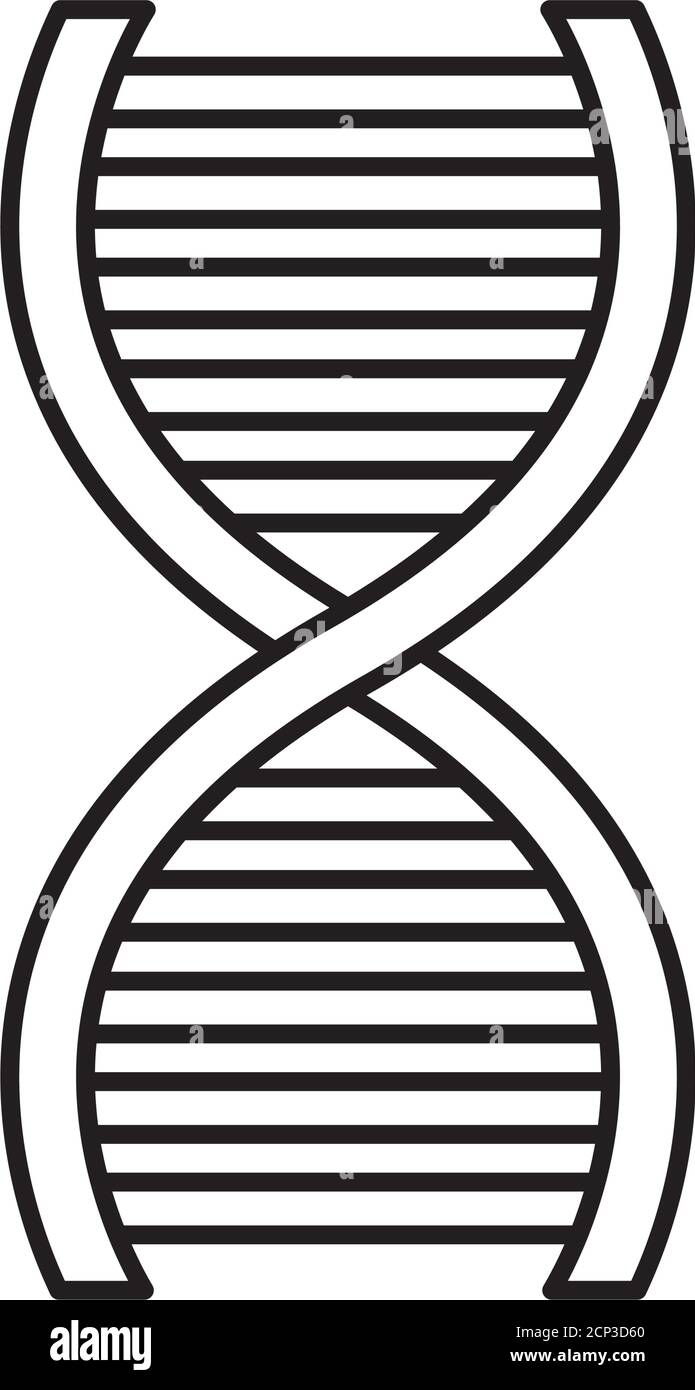 dna structure line style icon vector design Stock Vector Image & Art ...
