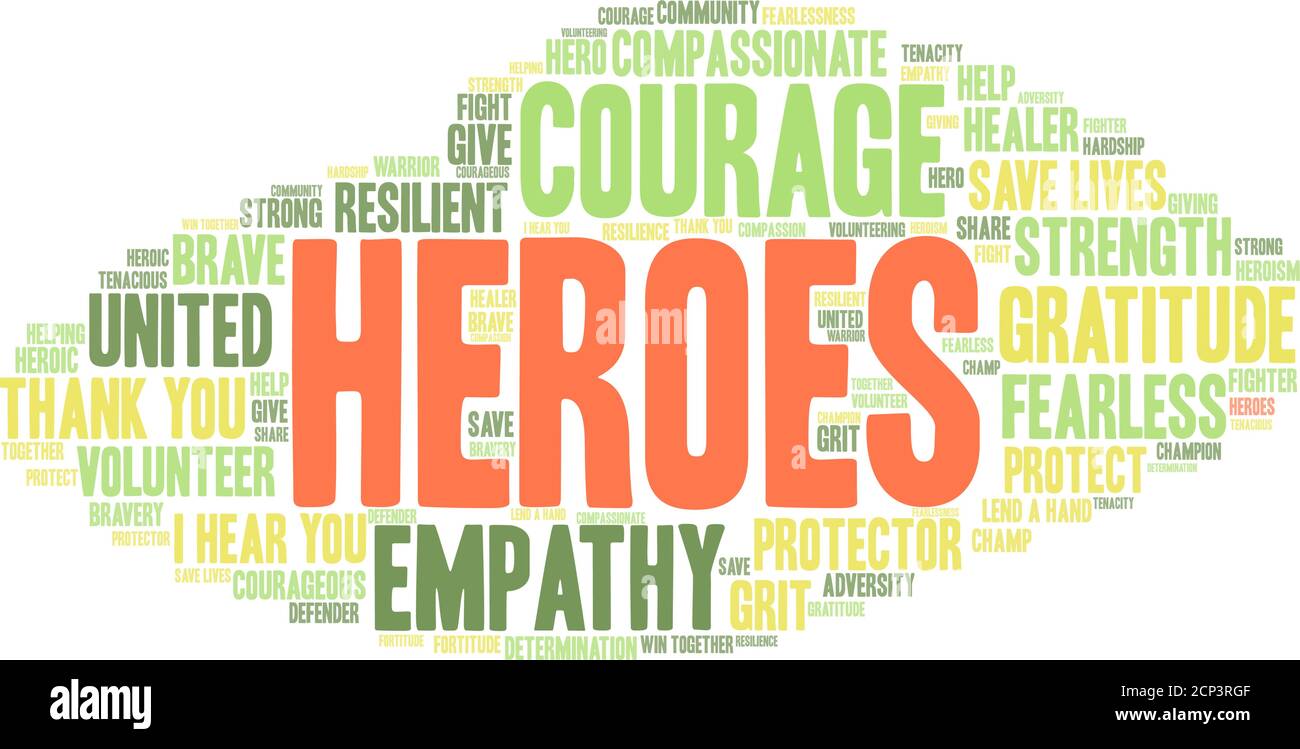 Heroes word cloud on a white background Stock Vector Image & Art - Alamy