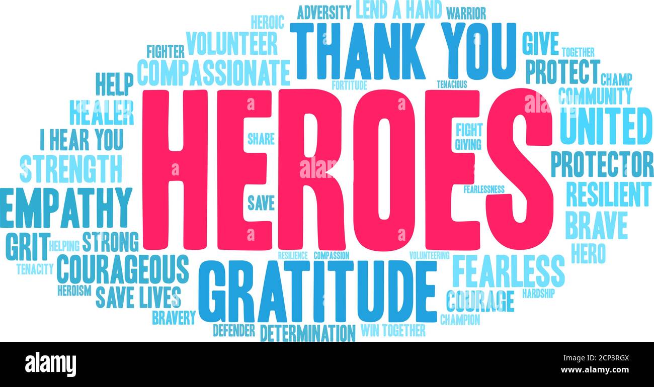 Heroes word cloud on a white background Stock Vector Image & Art - Alamy