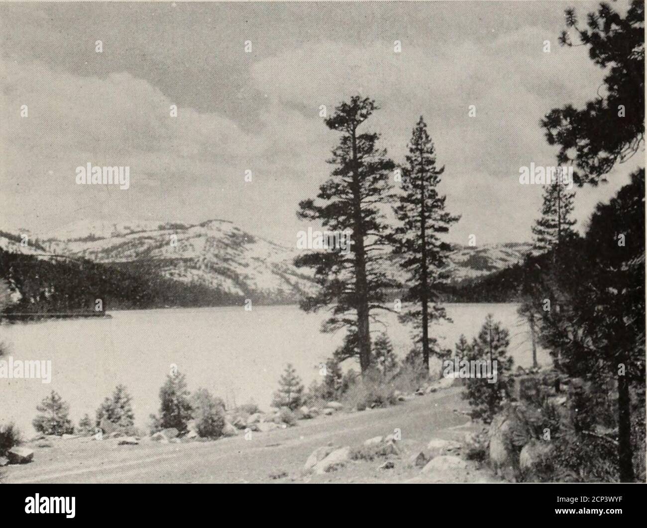 . The lake of the sky, Lake Tahoe, in the high Sierras of California ...