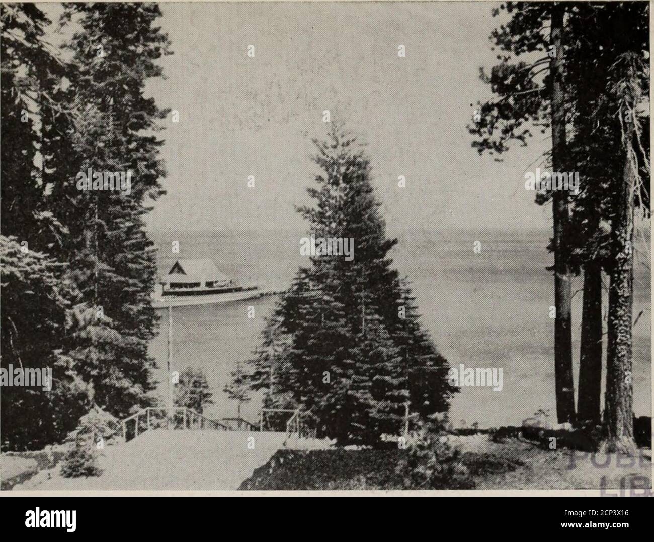 . The lake of the sky, Lake Tahoe, in the high Sierras of California ...