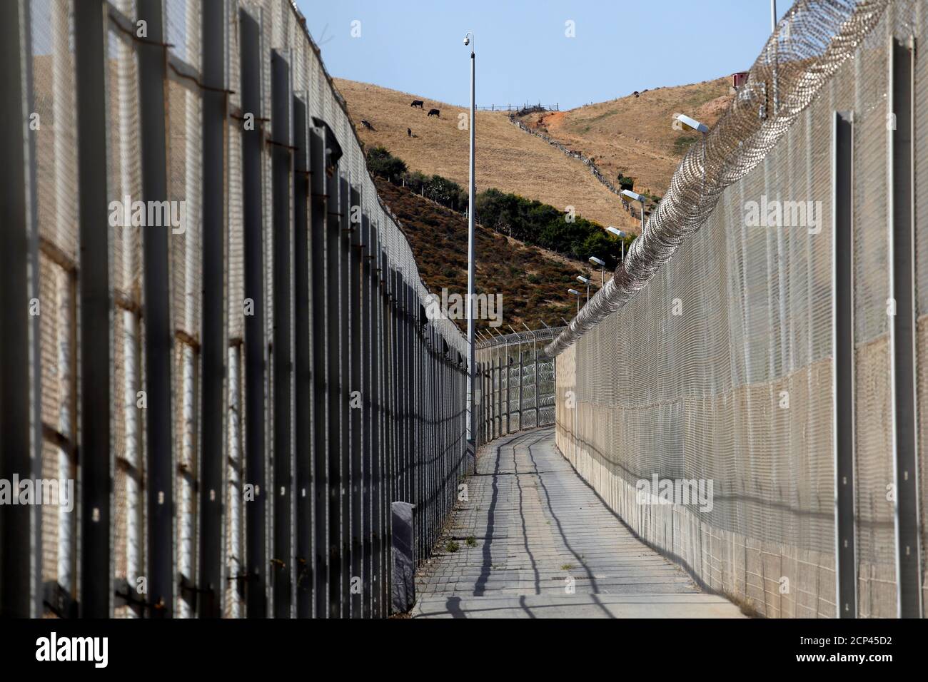 Ceuta border fence hi-res stock photography and images - Alamy