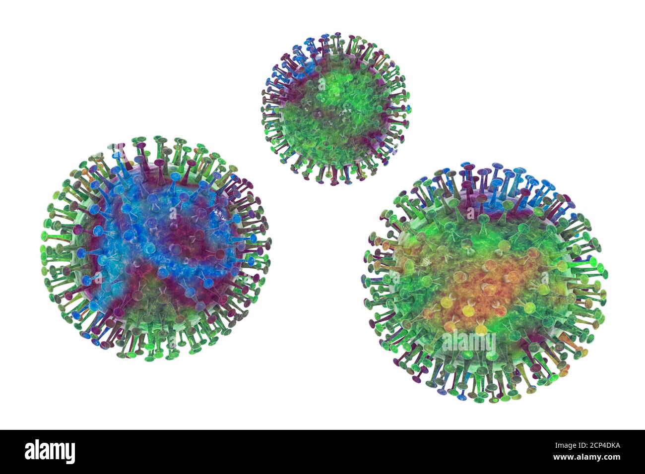 Group of viruses, computer illustration Stock Photo - Alamy