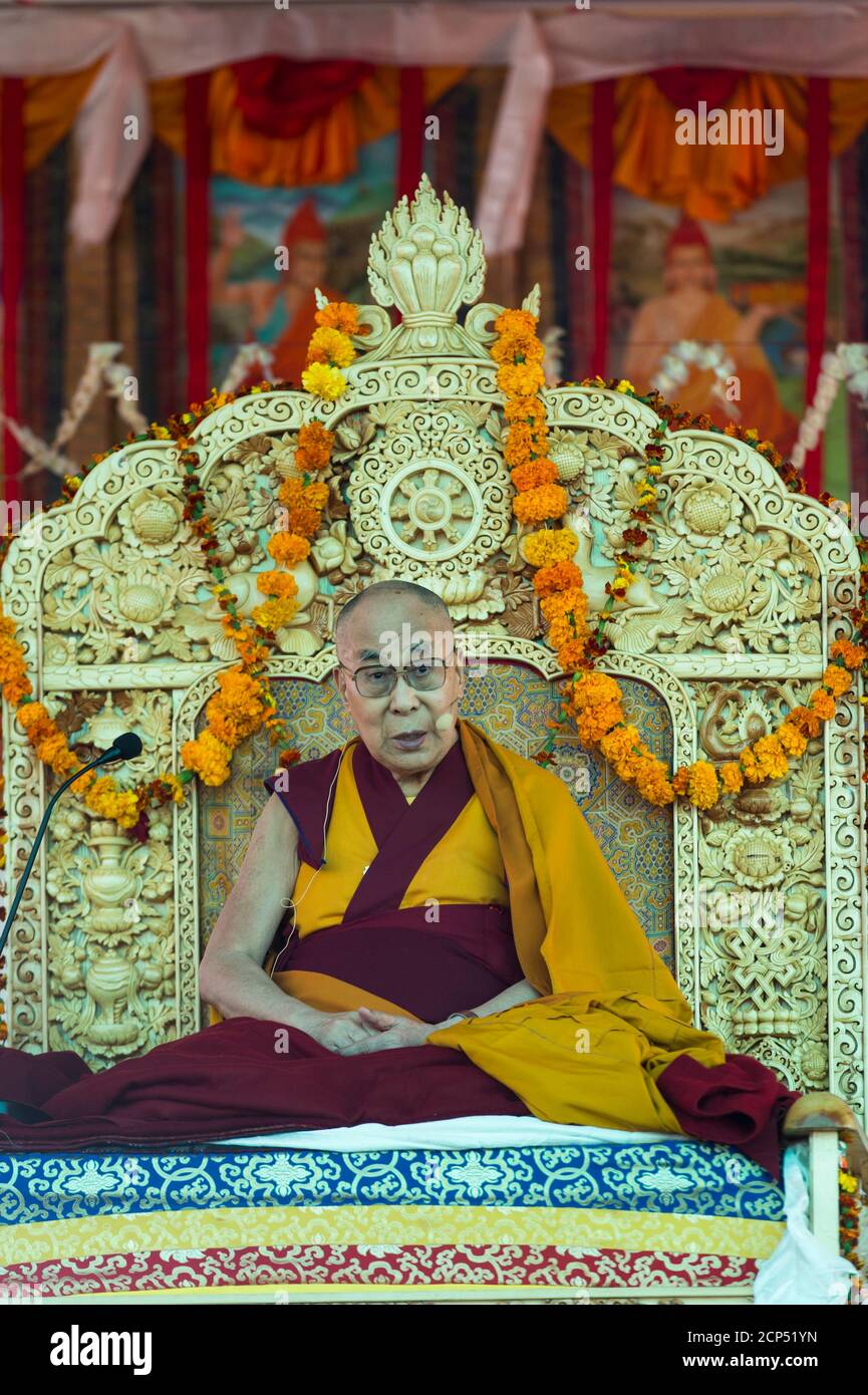 the Nubra Valley with the village of Sumur, the Dalai Lama visiting the ...