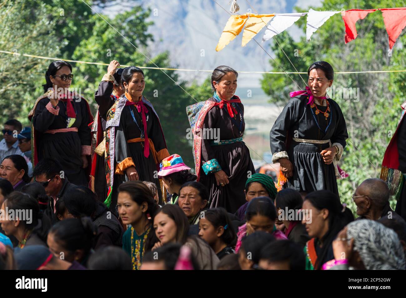 the Nubra Valley with the village of Sumur, the Dalai Lama visiting the ...