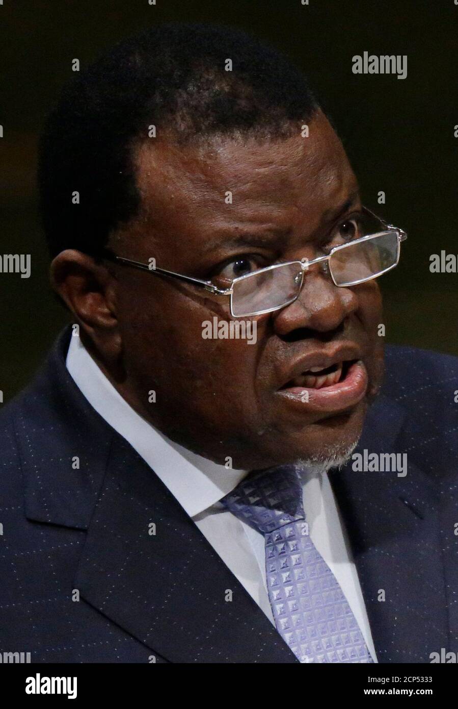 Hage geingob president of namibia hi-res stock photography and images ...