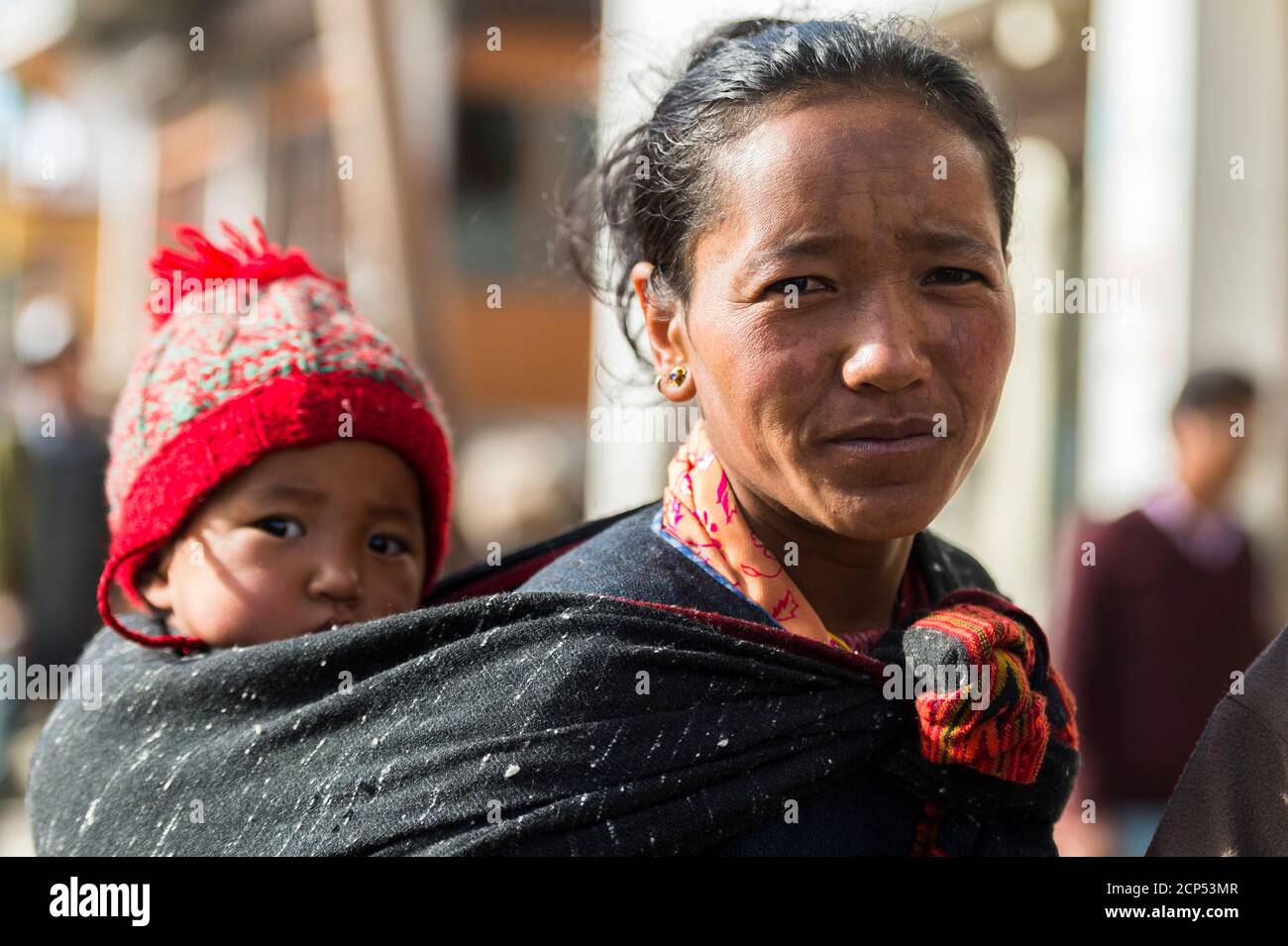 Padum, people waiting for the Dalai Lama, portrait Stock Photo - Alamy