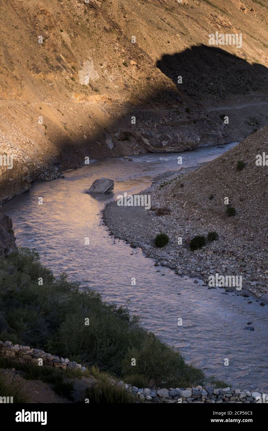 the Tsarap Chu River at the Bardan Gompa Monastery Stock Photo - Alamy