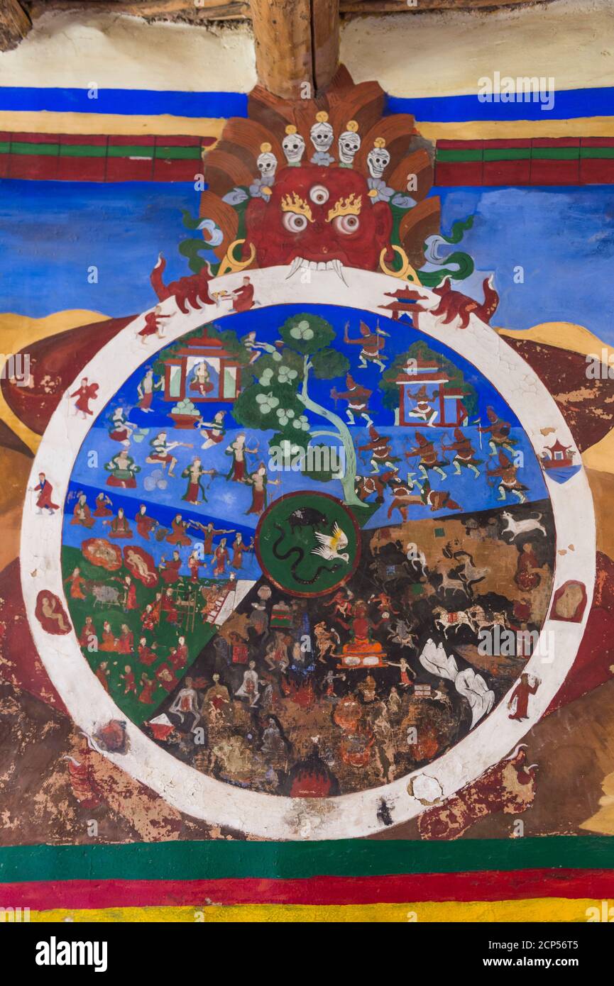 the Mune Gompa monastery Stock Photo - Alamy