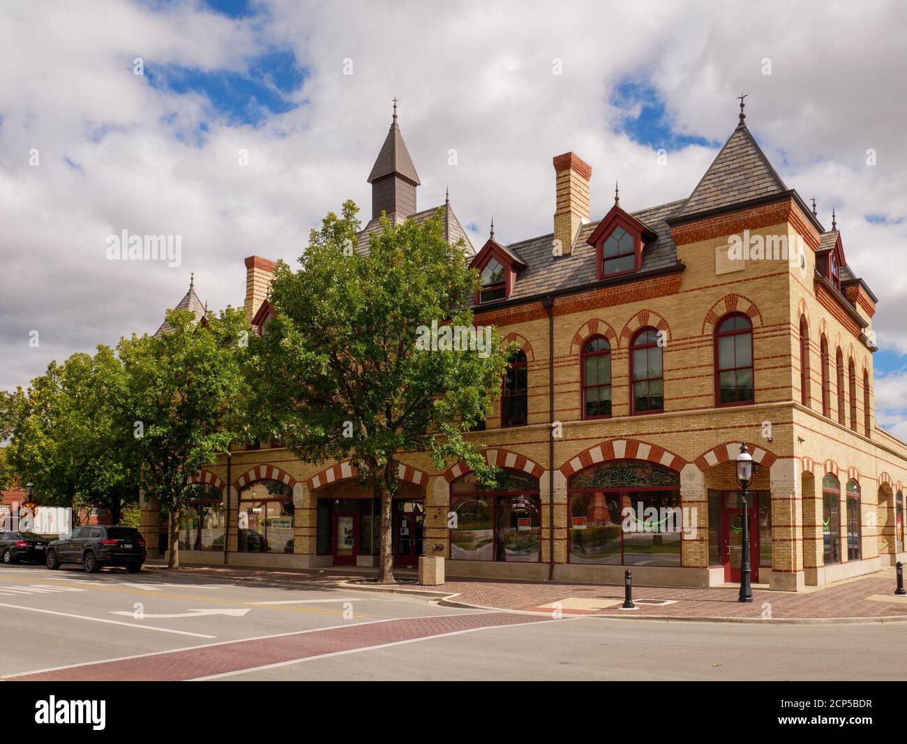 Historic Arcade Building, Riverside, Illinois. Built in 1871. Frederick ...