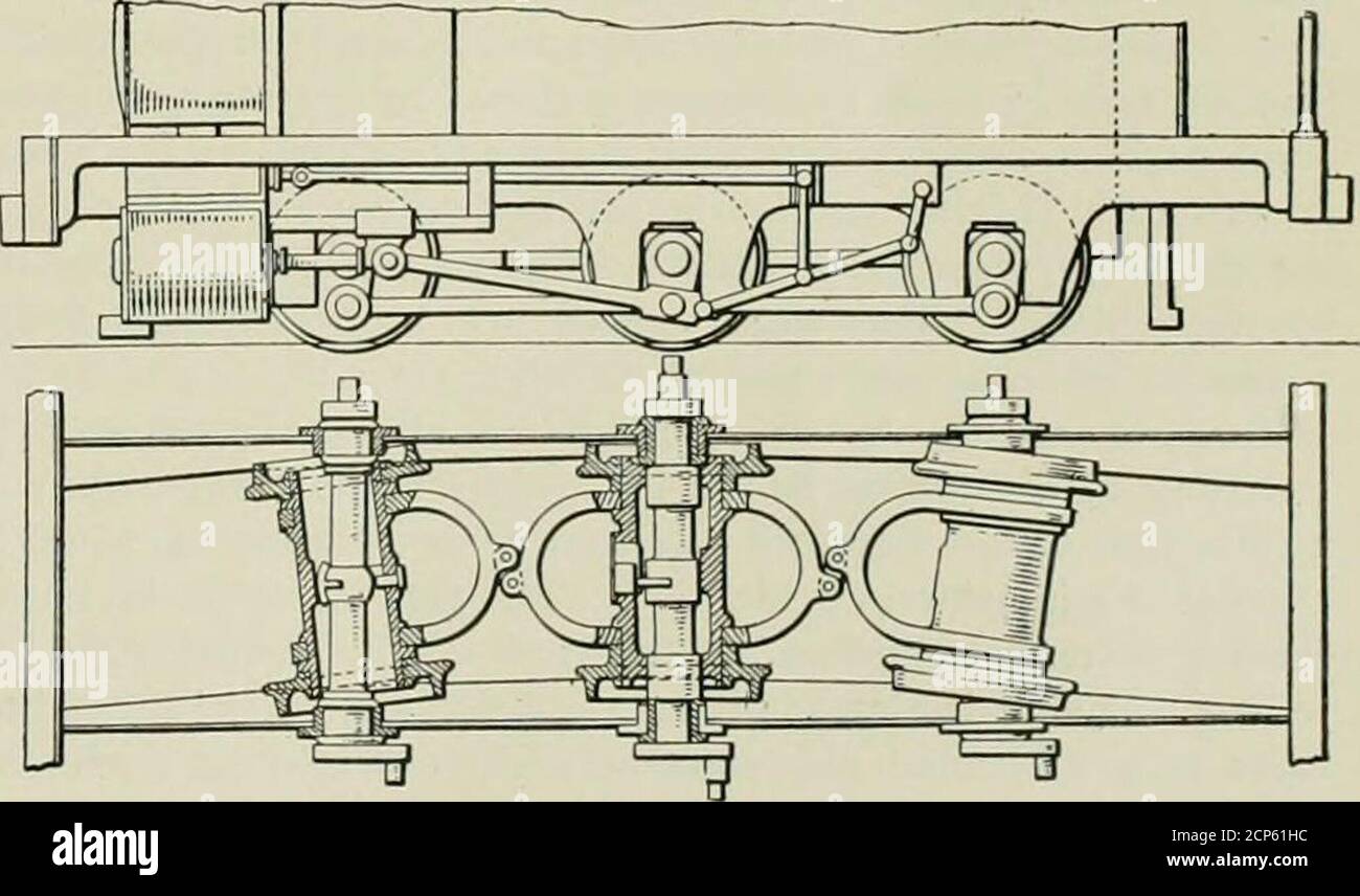 . Railway mechanical engineer . Fig. 2—Gear Arrangement in the Engerth ...