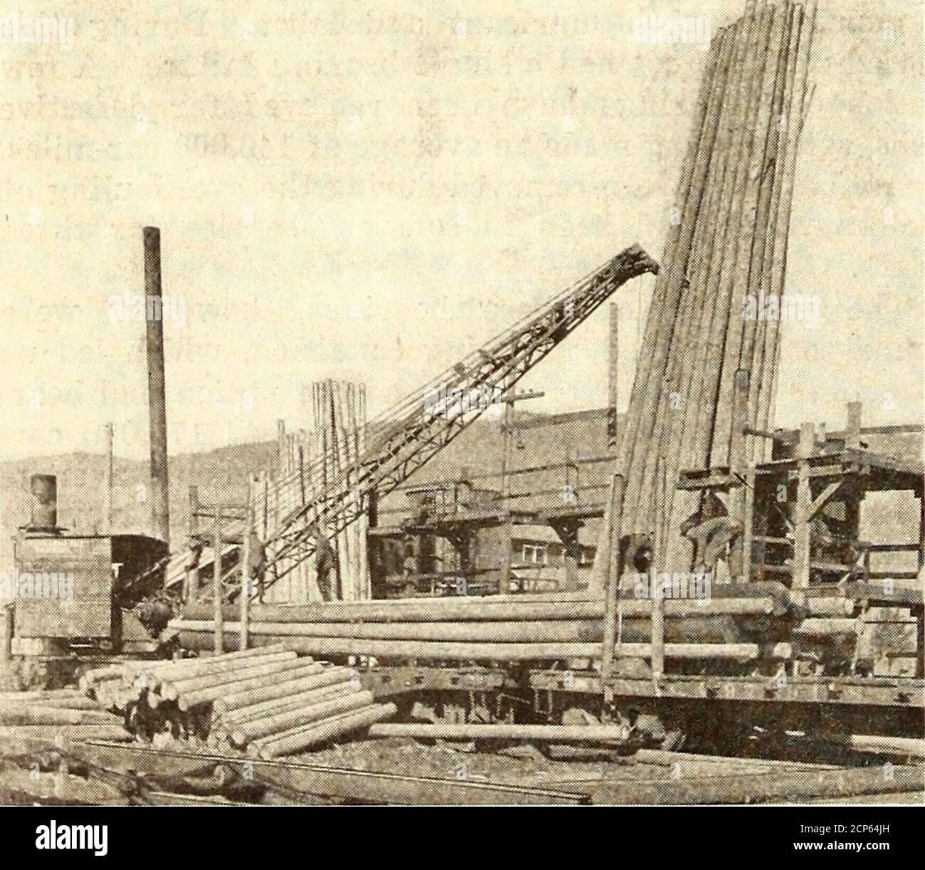 . Electric railway journal . PERFORATING MACHINE IN OPERATION AT ...