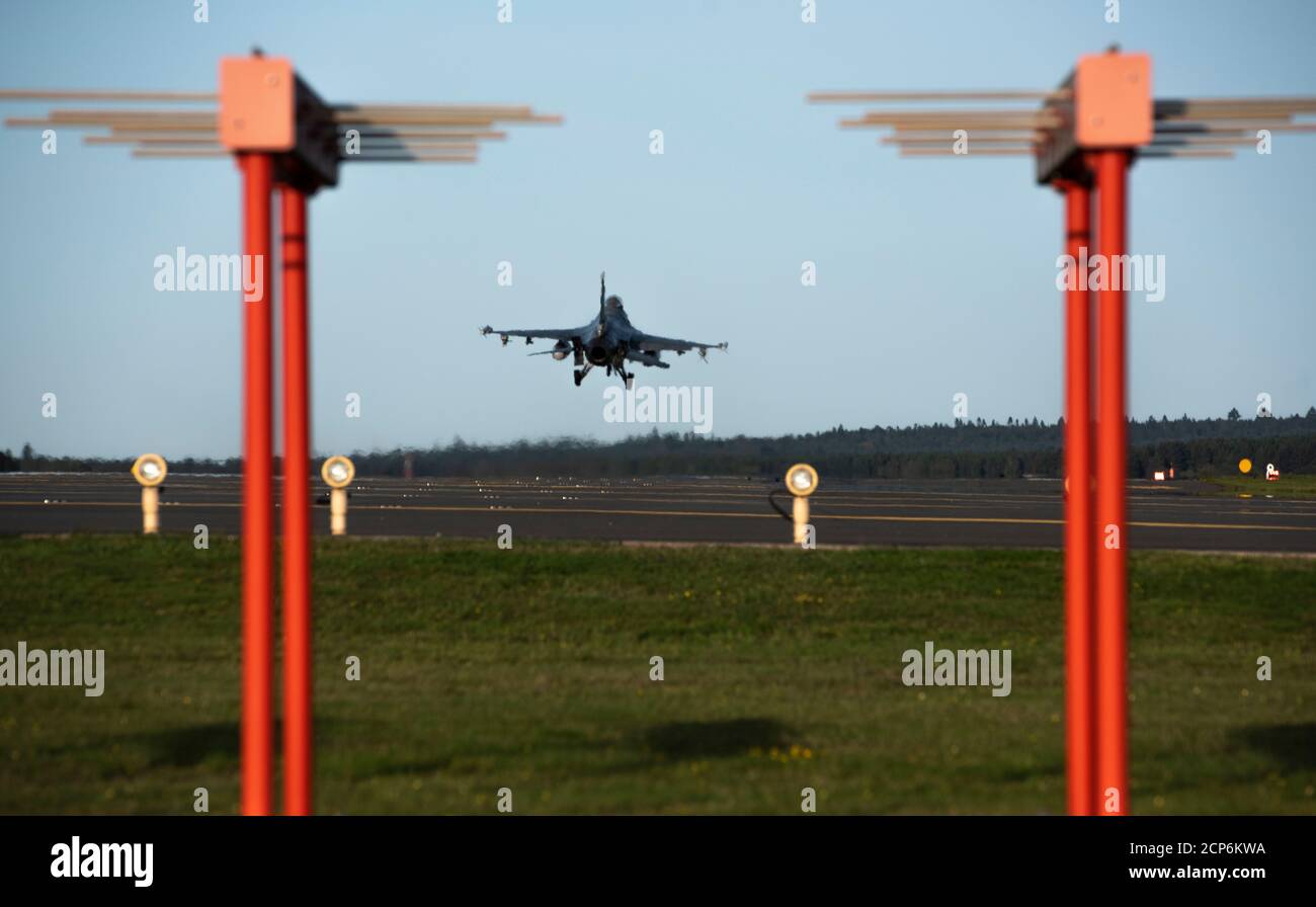 An F-16 Fighting Falcon, assigned to the 510th Fighter Squadron, Aviano ...
