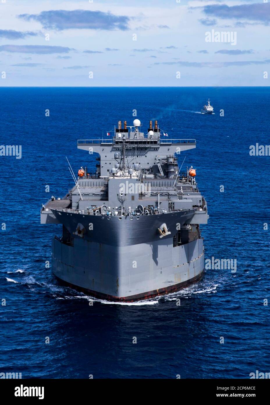 The Expeditionary Sea Base USS Hershel “Woody” Williams (ESB 4), front ...