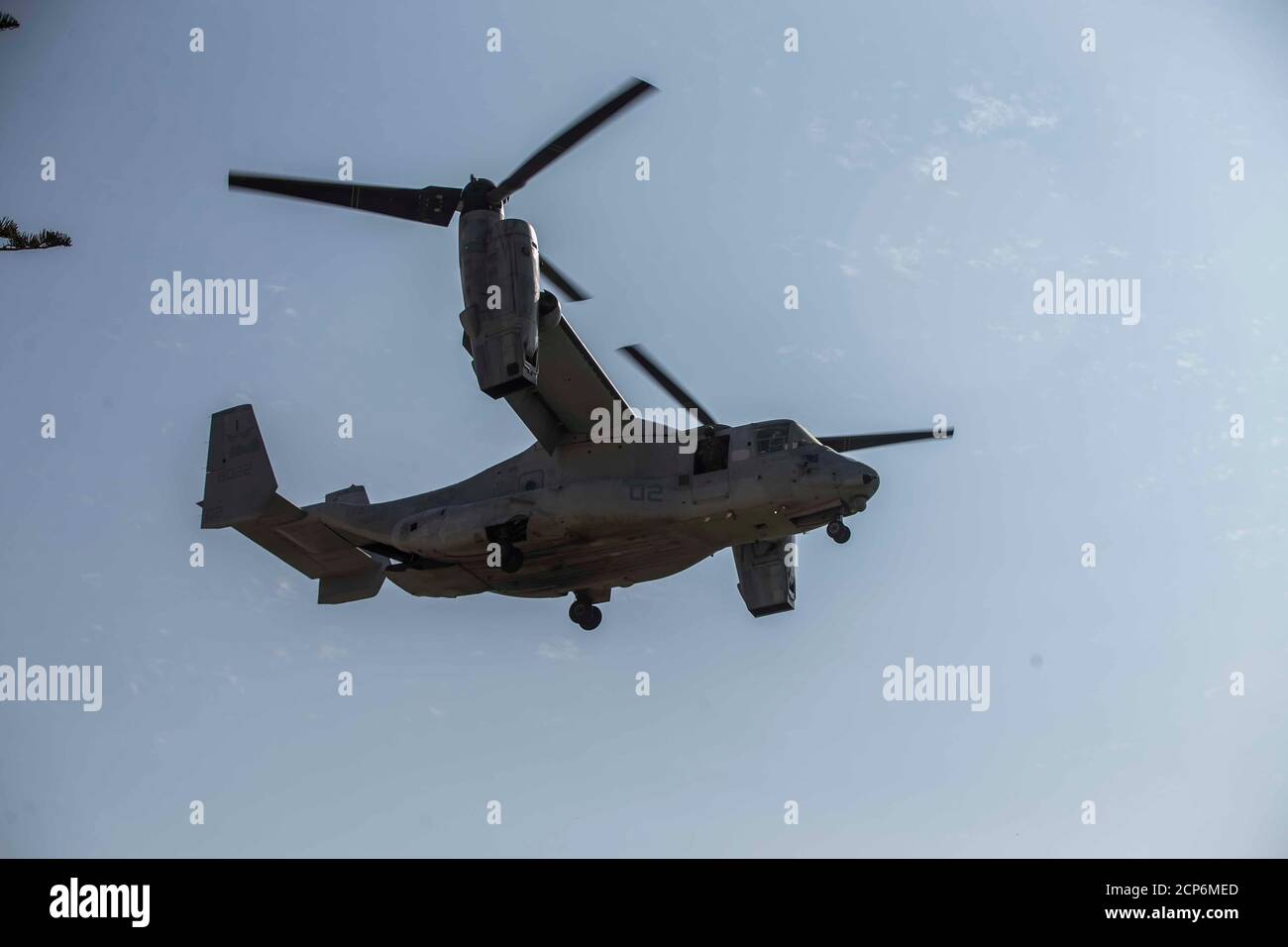 A U.S. Marine Corps MV-22B Osprey Aircraft with Marine Medium Tiltrotor ...