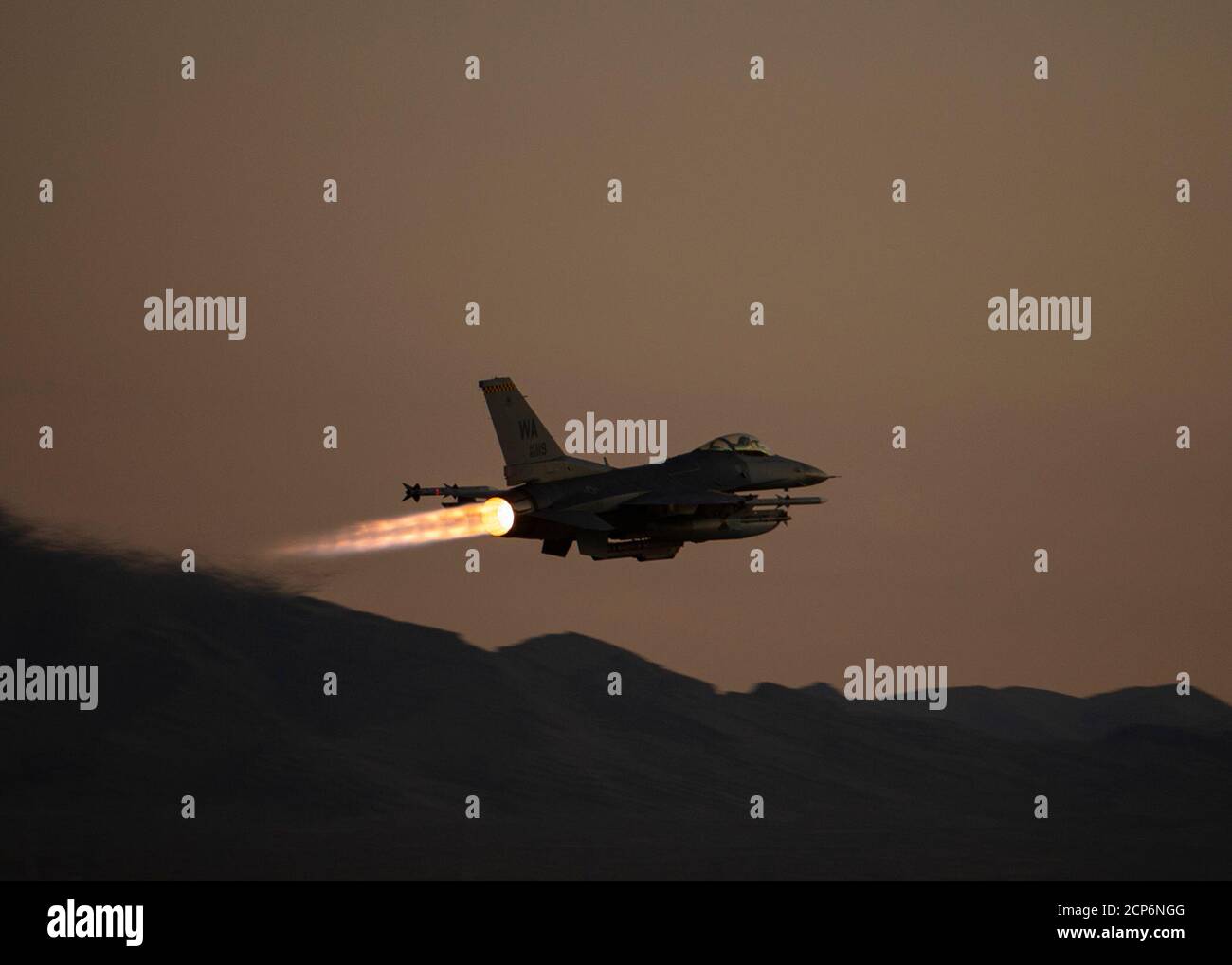 An F-16 Fighting Falcon assigned to the 16th Weapons Squadron(WPS ...