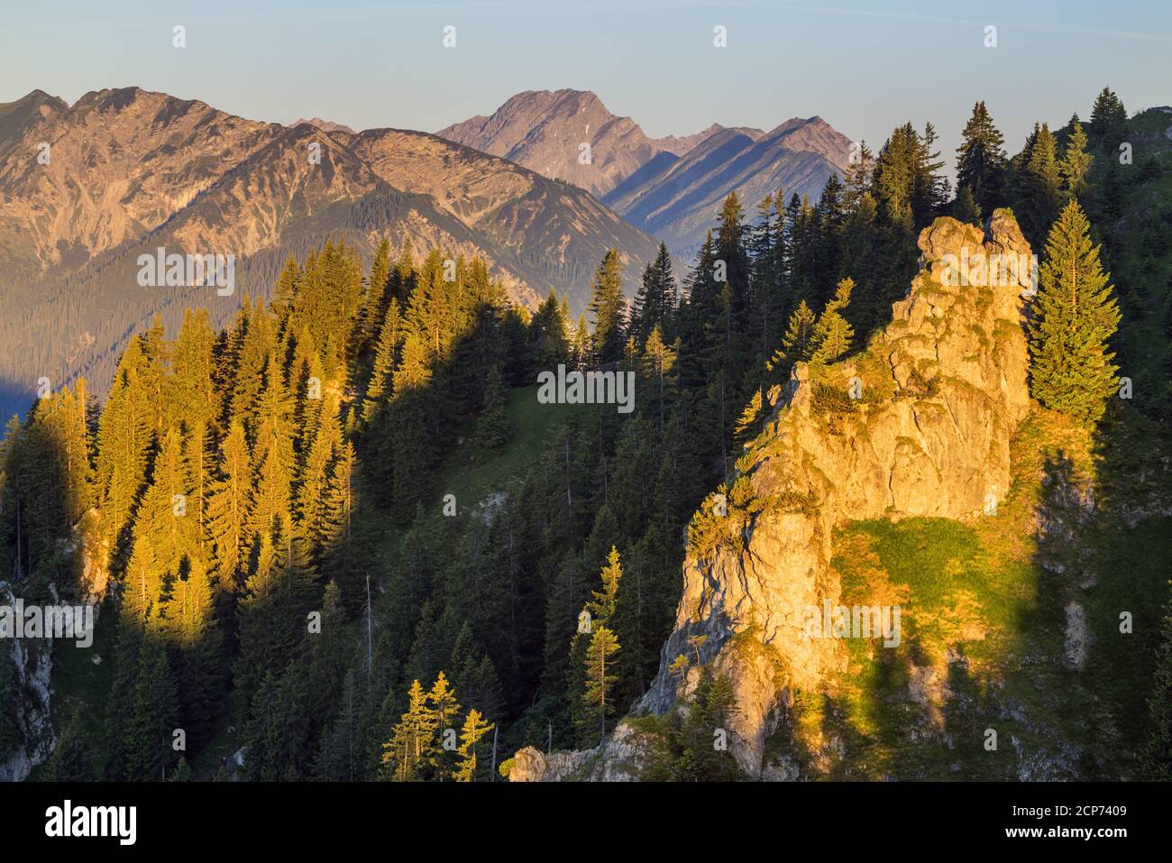 The Laber (1686 m) in the Ammergau Alps, Oberammergau, Upper Bavaria ...
