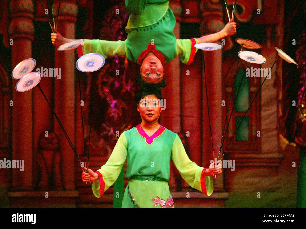 Chinese circus plate hi-res stock photography and images - Alamy