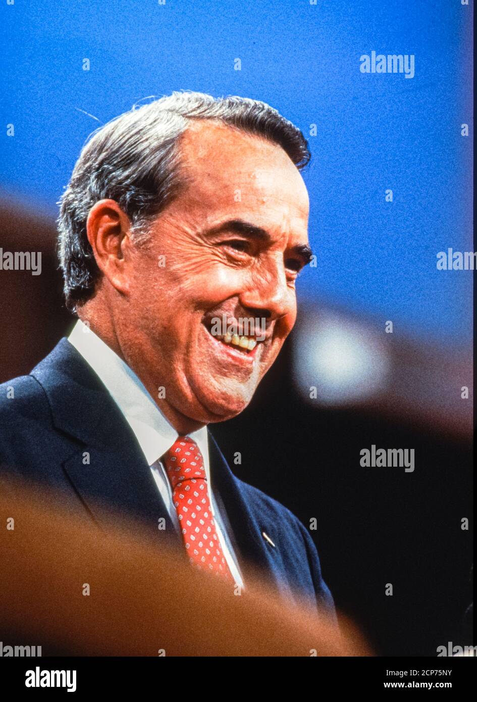 United States Senator Bob Dole (Republican of Kansas) addresses the ...