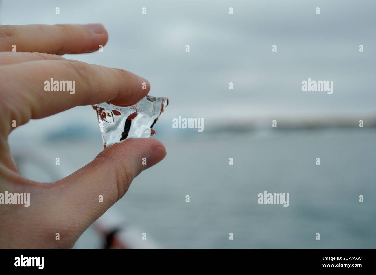 Hand holding Ice from Iceberg in Iceland Glacier Lagoon Stock Photo - Alamy