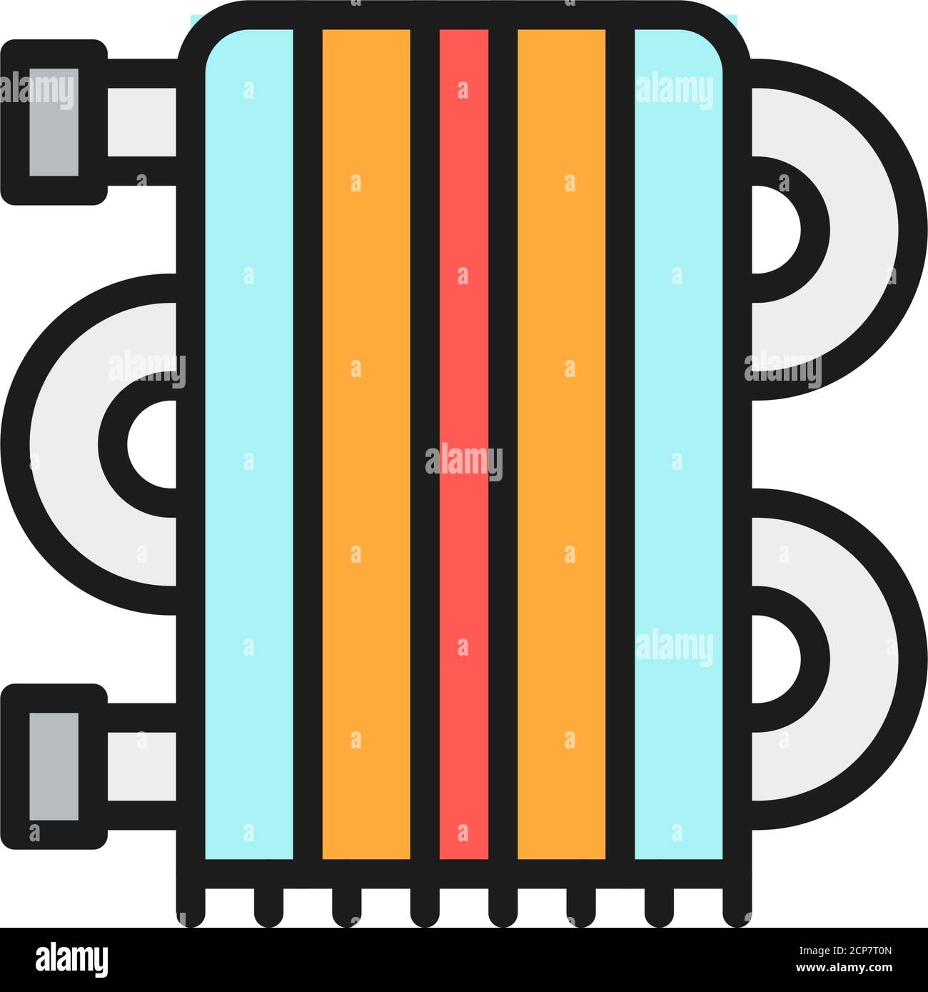 Radiator icon color illustration hi-res stock photography and images ...
