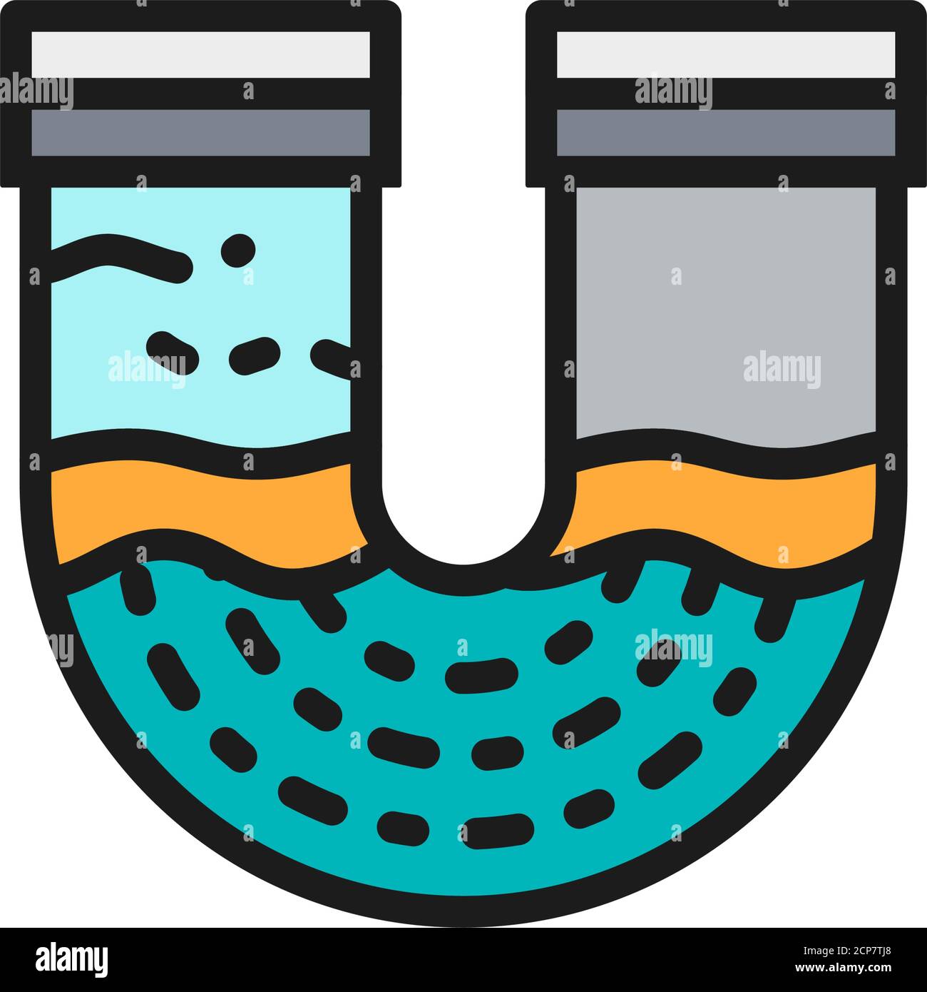 Leaking drain pipe Stock Vector Images - Alamy