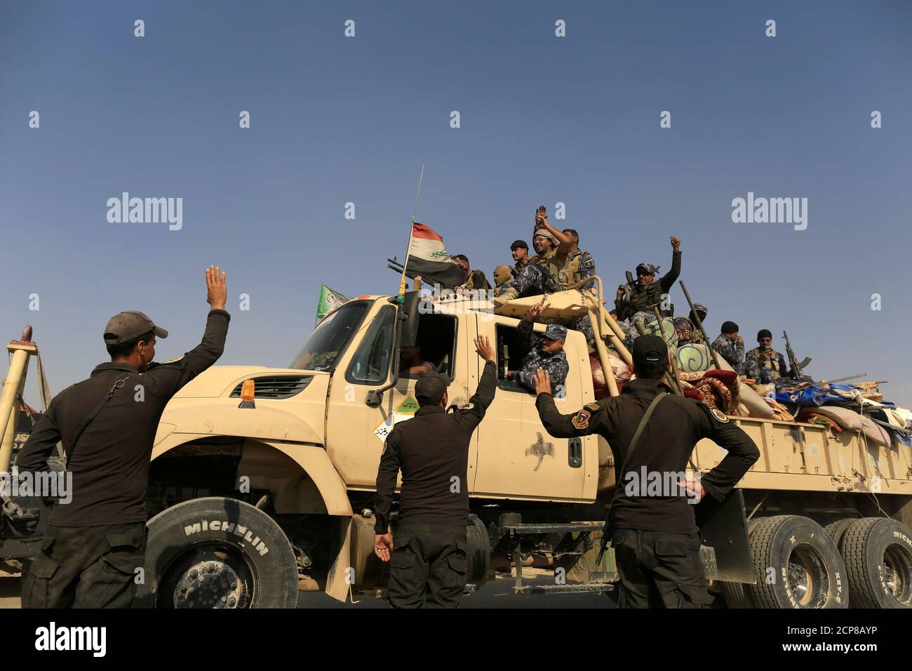 Iraqi police truck hi-res stock photography and images - Alamy