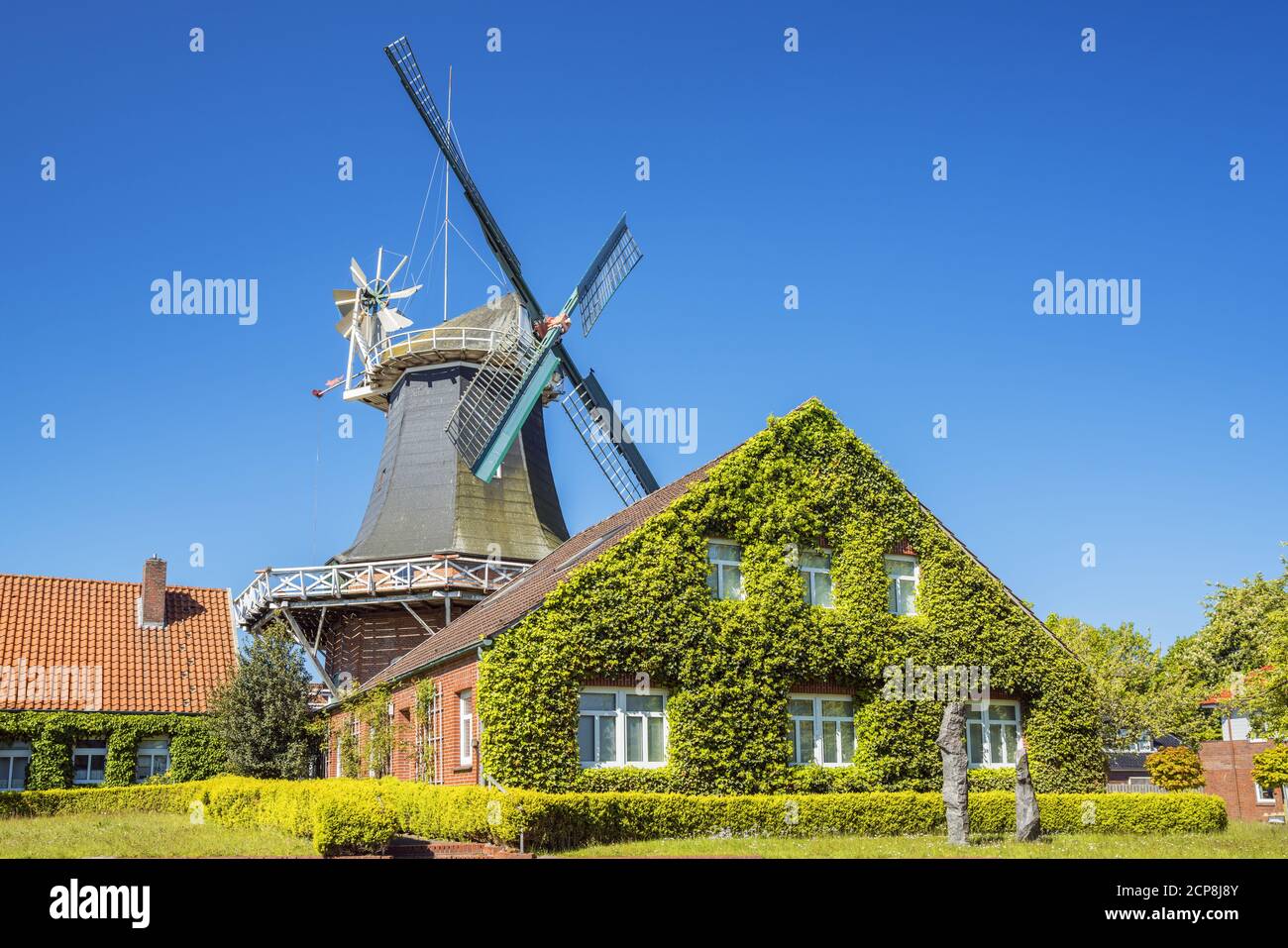Windmill Peldemühle Esens, in Esens East Friesland, North Sea Coast ...