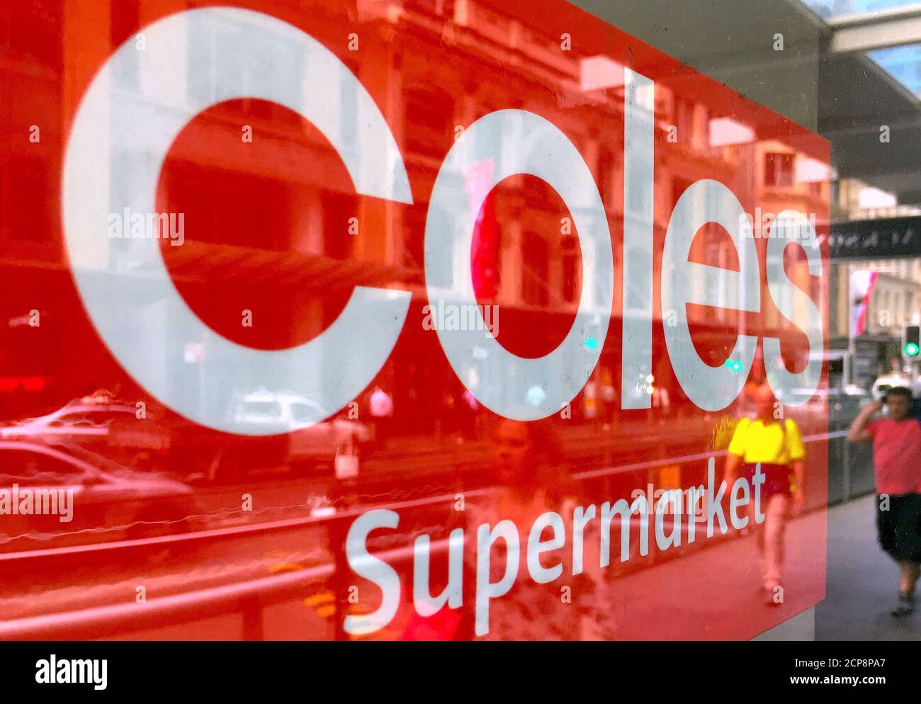 Coles supermarket entrance hi-res stock photography and images - Alamy