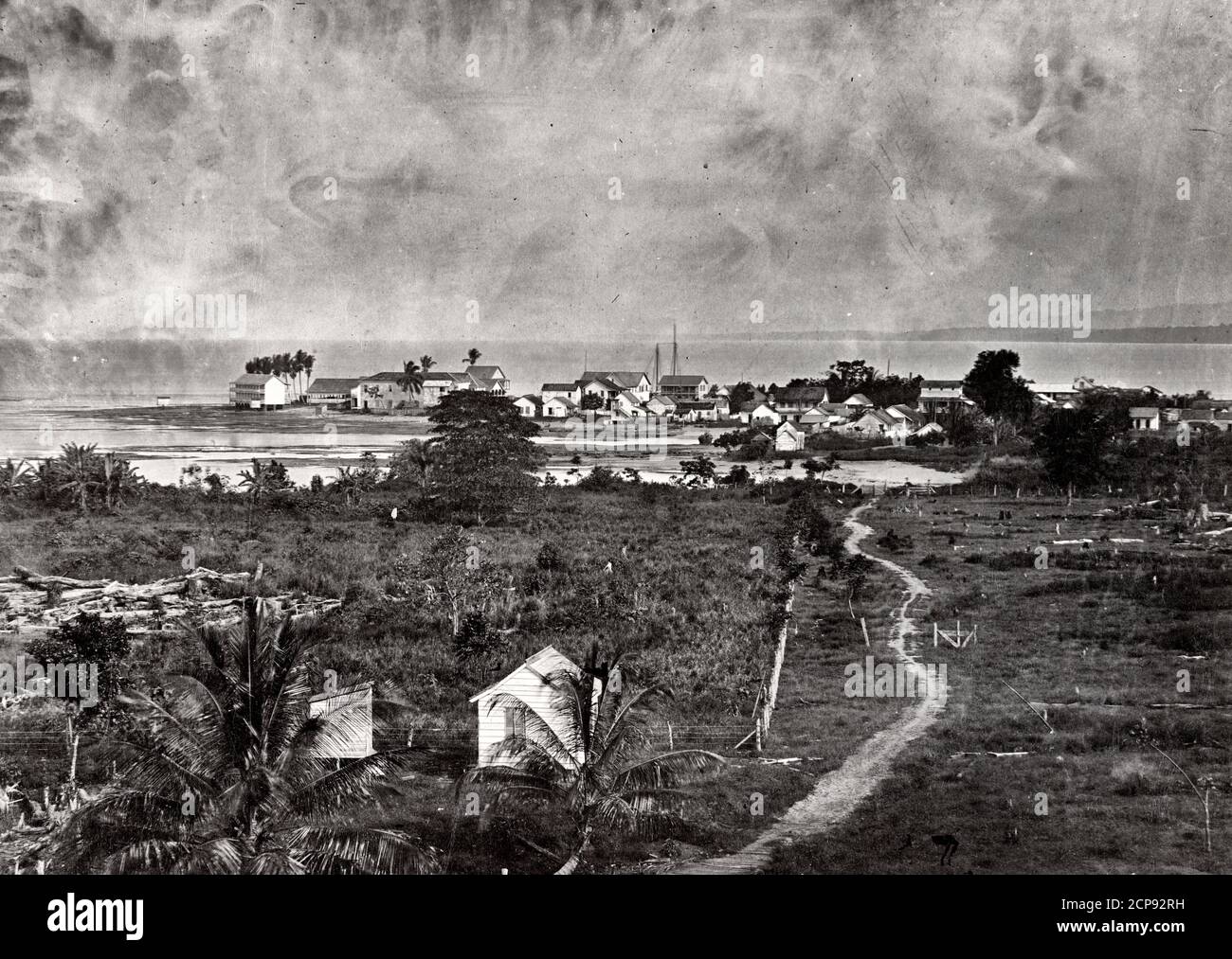 View of Puerto Limon, Costa Rica, circa 1890 Stock Photo - Alamy