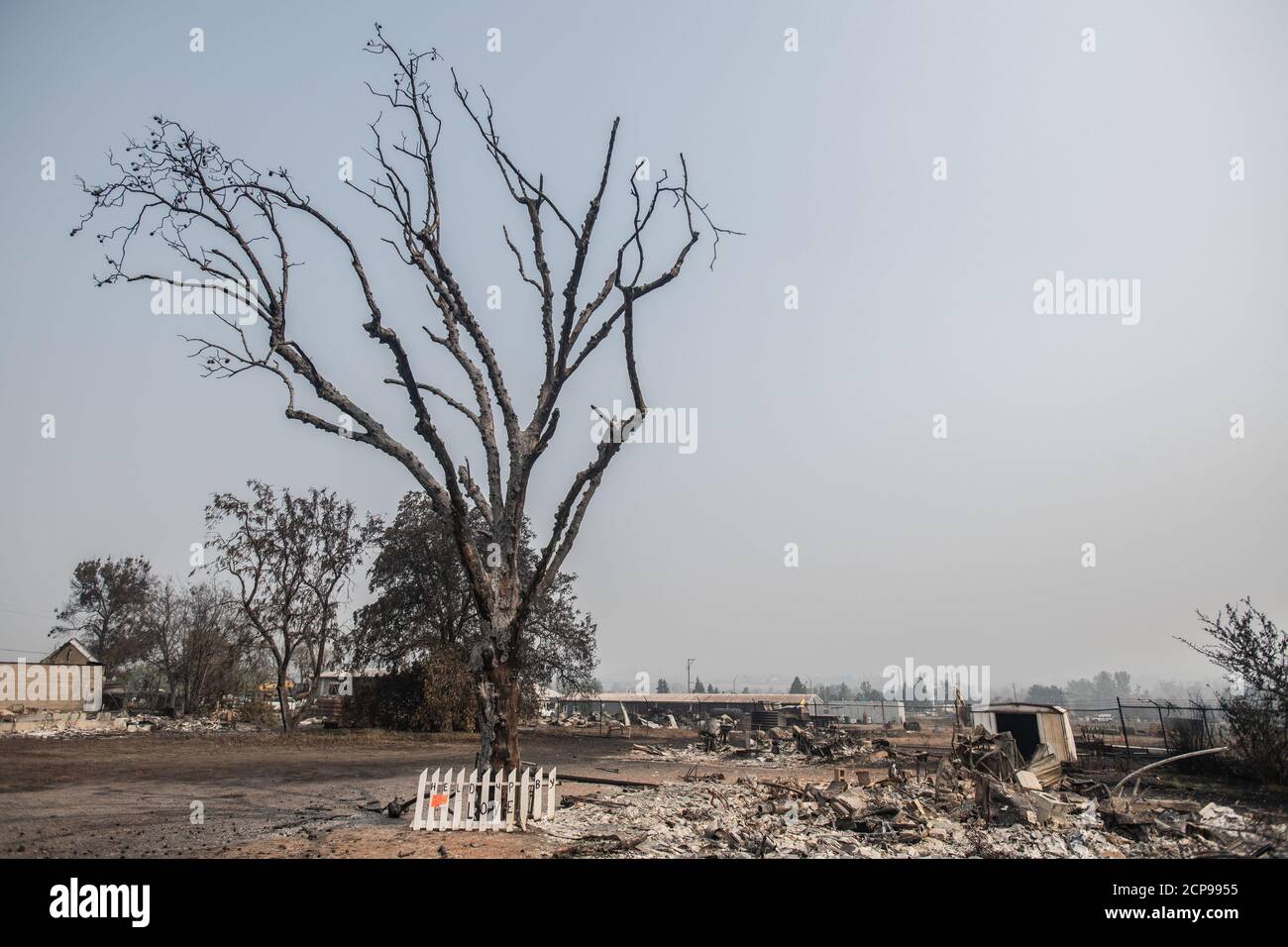 Talent, Ore. 18th Sep, 2020. A general view of the aftermath of the ...