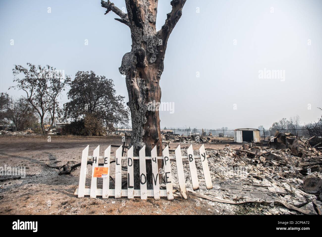 Talent, Ore. 18th Sep, 2020. A general view of the aftermath of the ...