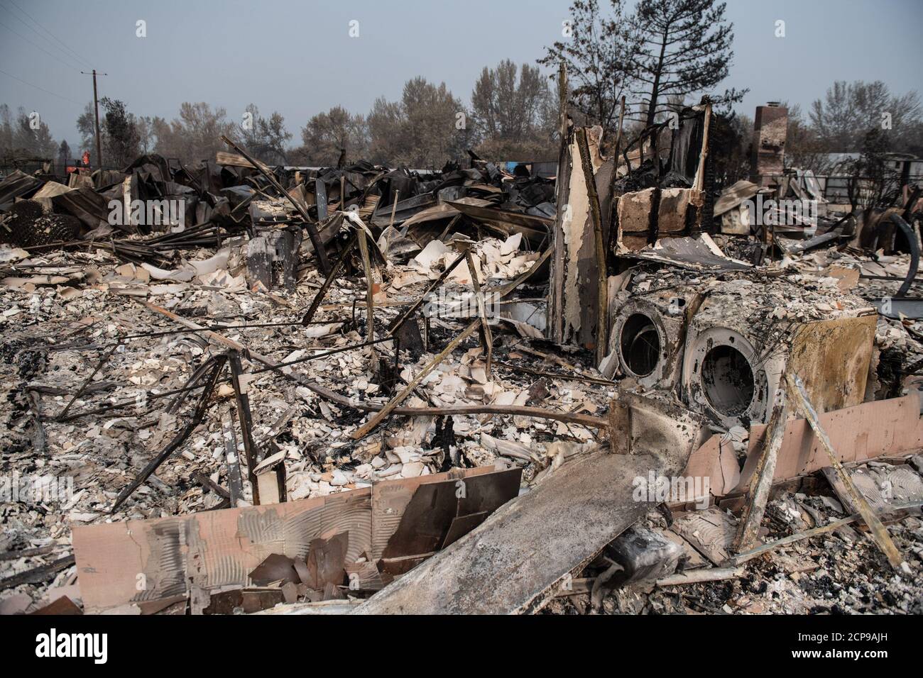 Talent, Ore. 18th Sep, 2020. A general view of the aftermath of the ...