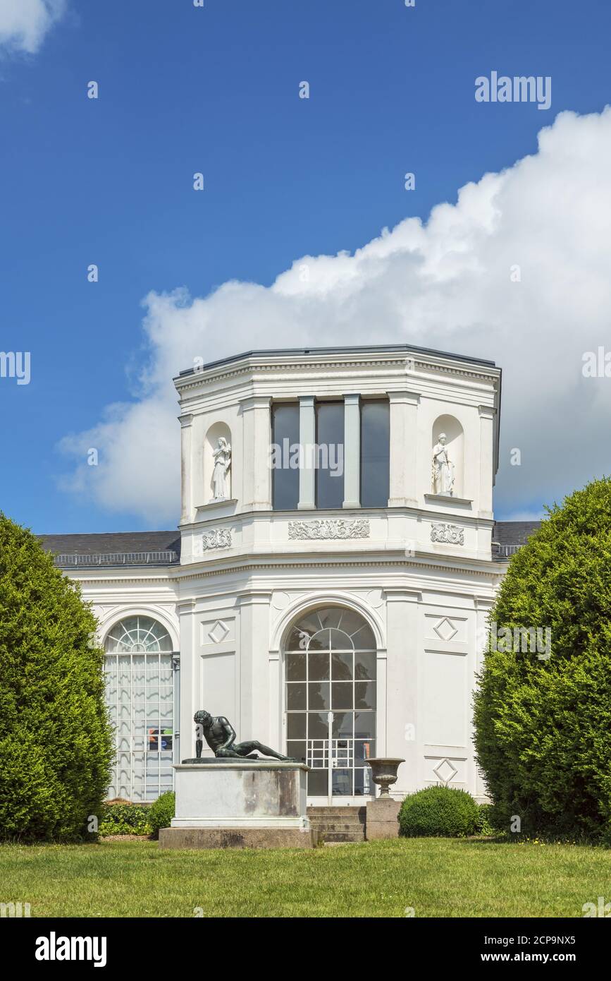 Orangery in Putbus Castle Park, Ruegen Island, Mecklenburg-Western Pomerania, Germany Stock ...