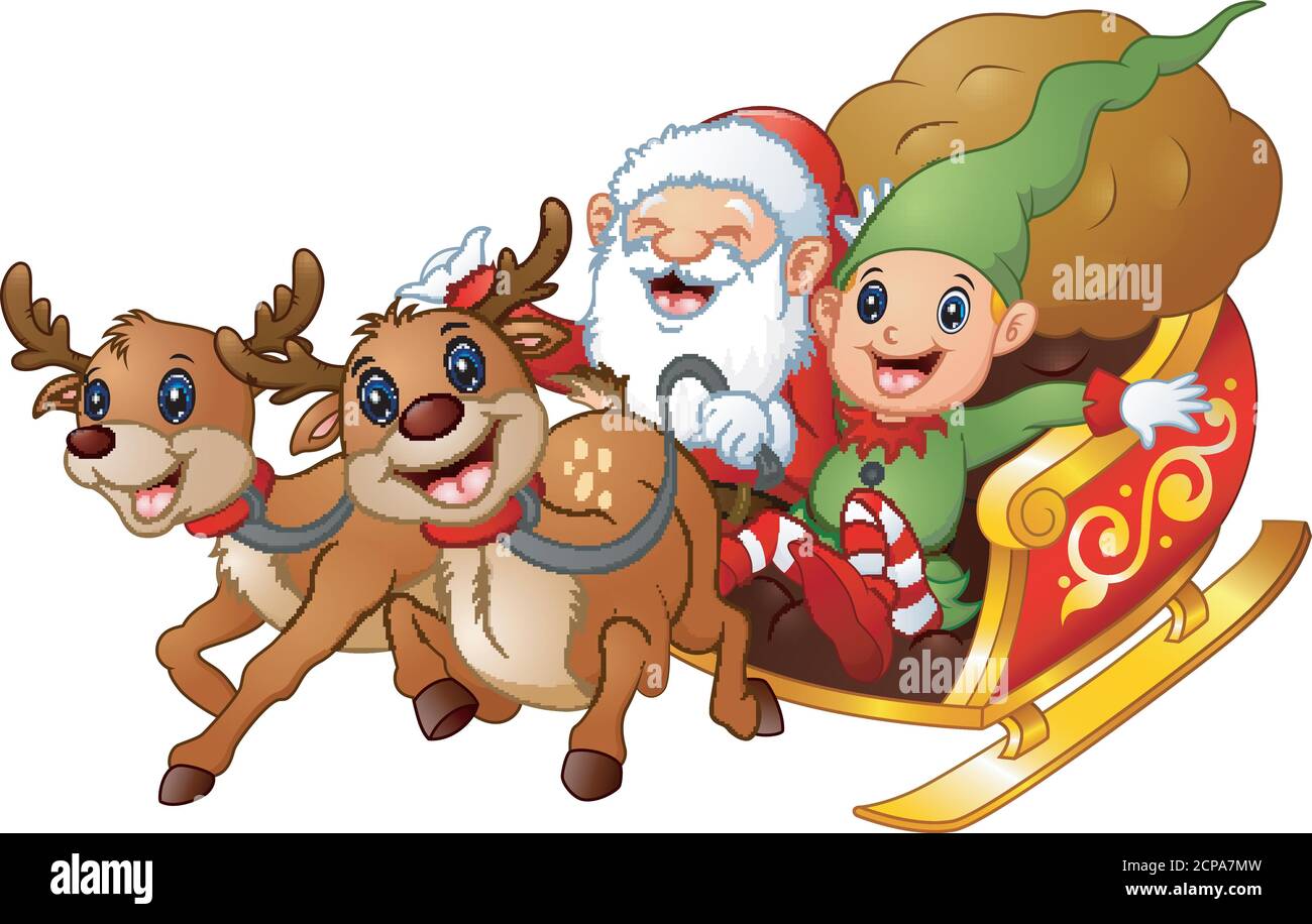 Santa And His Elves Animated