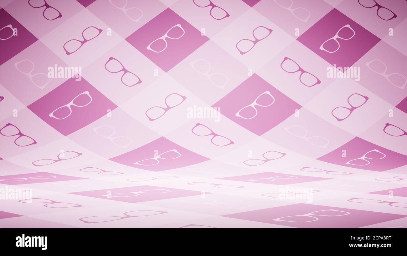 Empty Blank Glasses Shape Pattern Studio Background Stock Photo - Alamy