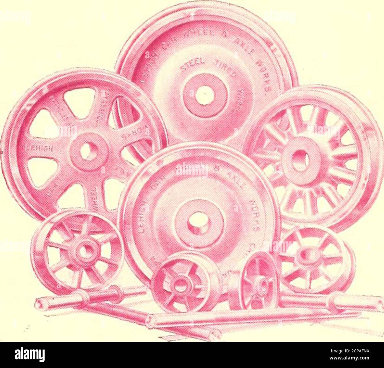 Railroad car axles hi-res stock photography and images - Alamy