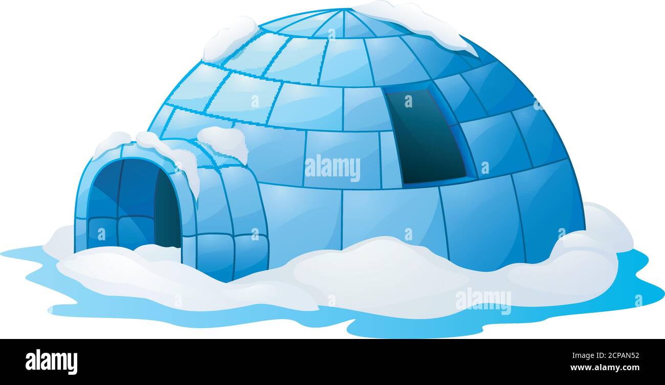 Igloo isolated a white background Stock Vector Image & Art - Alamy