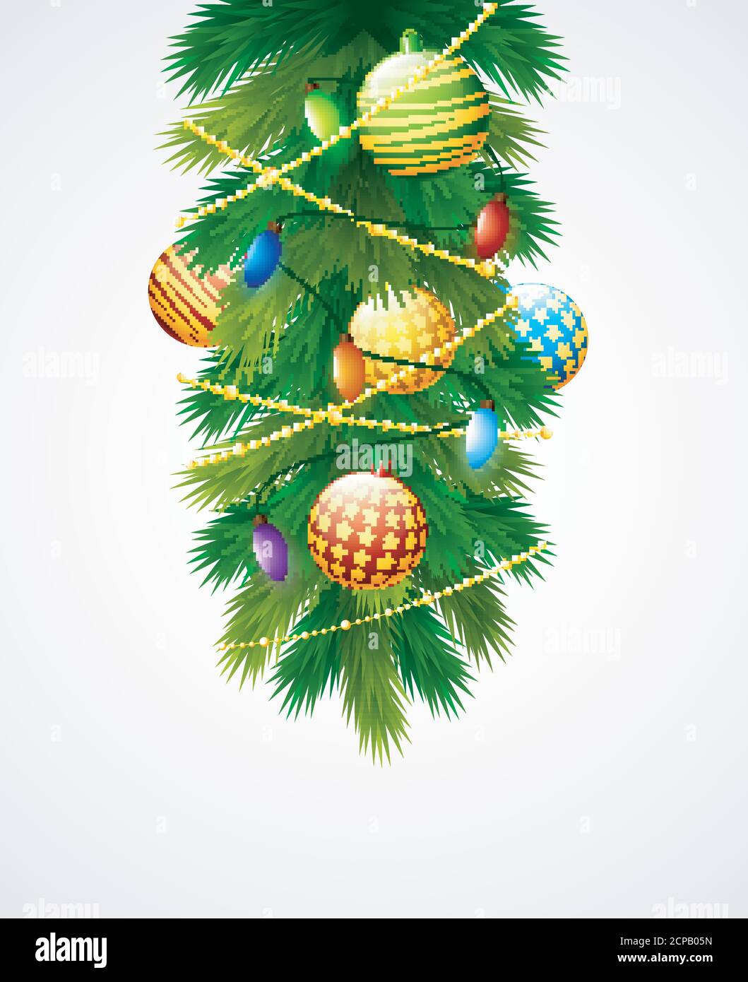 Xmas baubles red color Stock Vector Images - Alamy