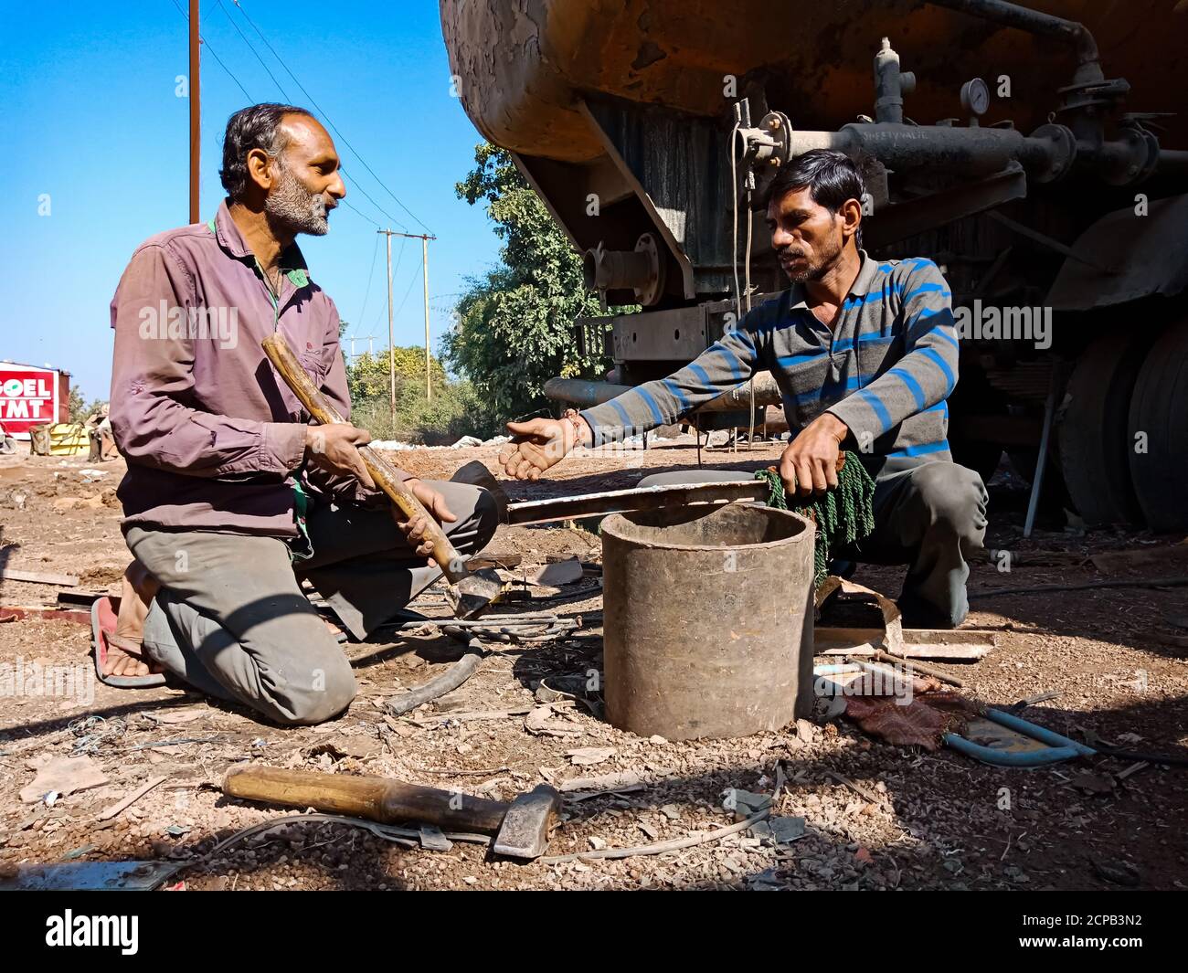 DISTRICT KATNI, INDIA - DECEMBER 09, 2019: Two indian automobile ...