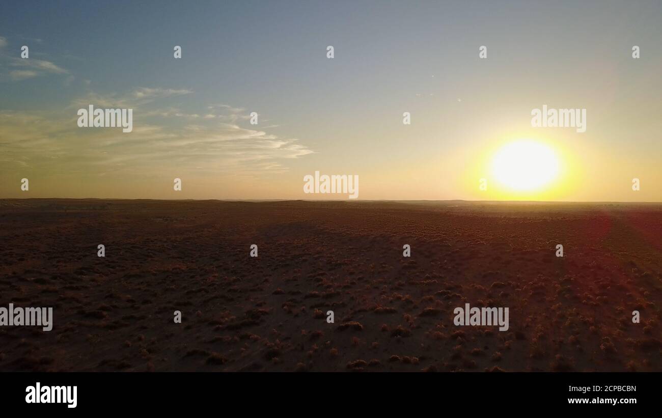 Desert at sunset. Landscape, India Stock Photo - Alamy