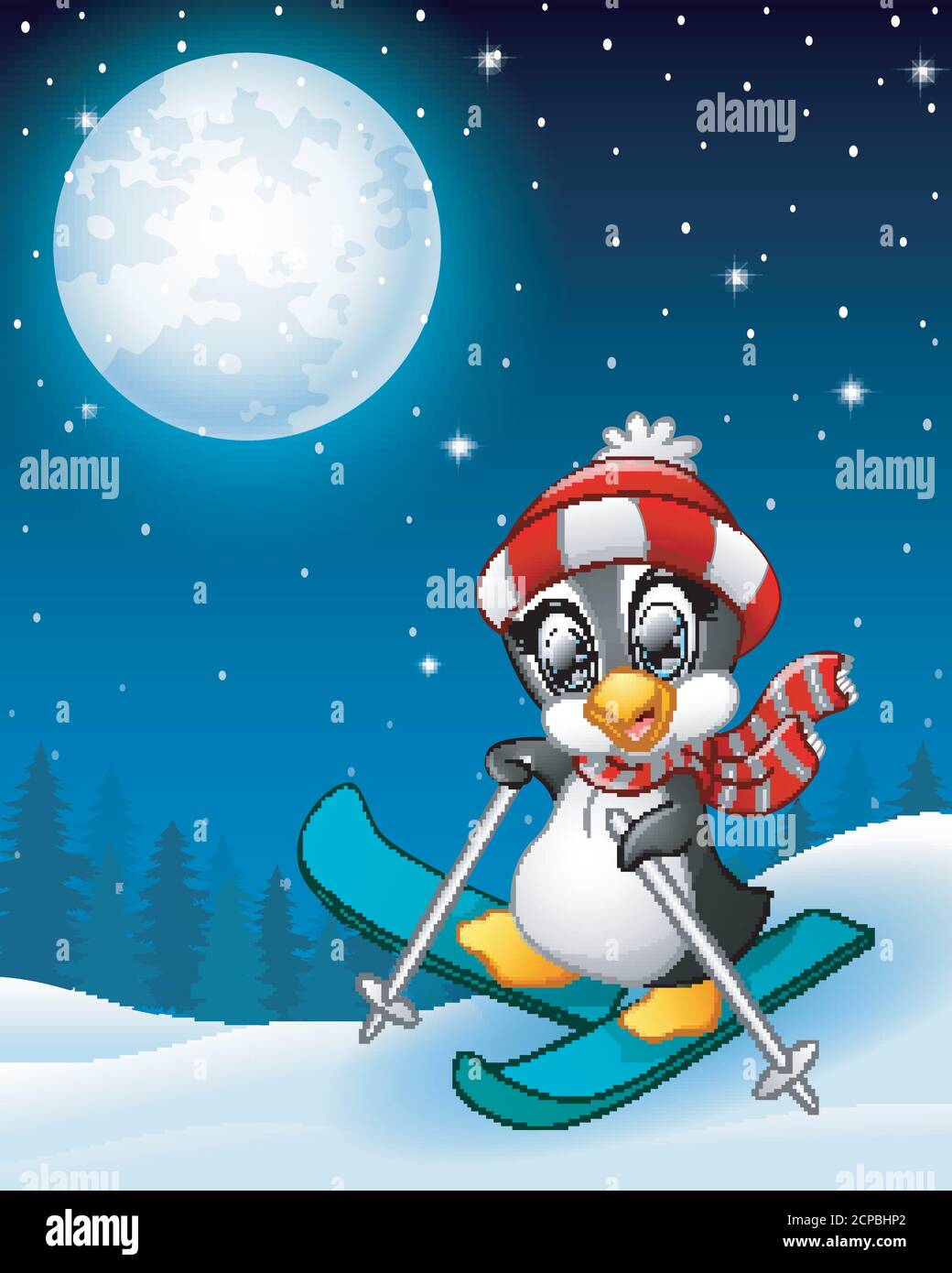 Snowboarding in forest Stock Vector Images - Alamy