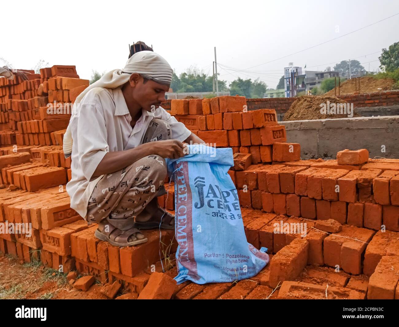 DISTRICT KATNI, INDIA - DECEMBER 18, 2019: An indian village poor ...
