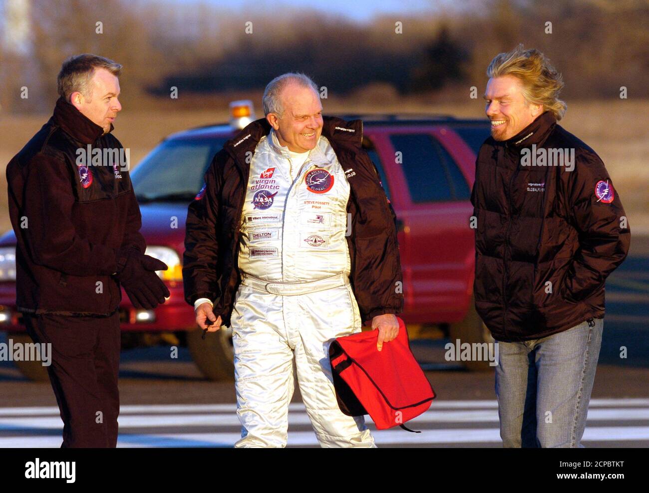 Richard branson steve fossett hi-res stock photography and images - Alamy